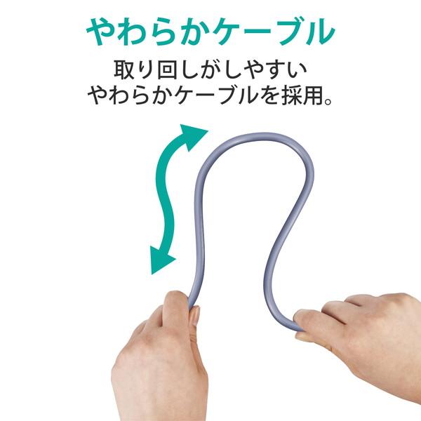 ELECOM 【正規代理店】 エレコム LD-GPAYT/BU05 Cat6A準拠 LANケーブル ランケーブル インターネットケーブル ...