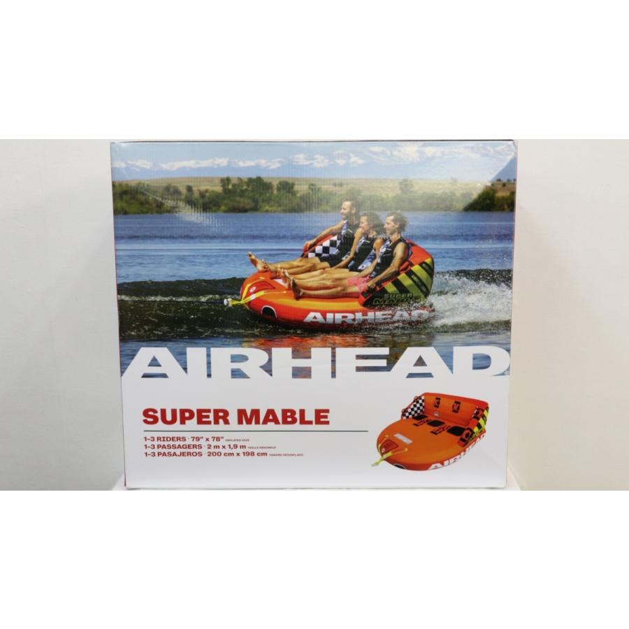 SUPER MABLE スーパーマーブル 3人乗り AIRHEAD トーイングチューブ ジェットスキー ビスケット バナナボート トーイング ...