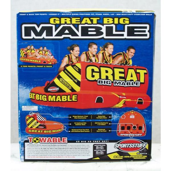 GREAT BIG MABLE スーパーマーブル 4人乗り SPORTSSTUFF トーイングチューブ ジェットスキー バナナボート ...