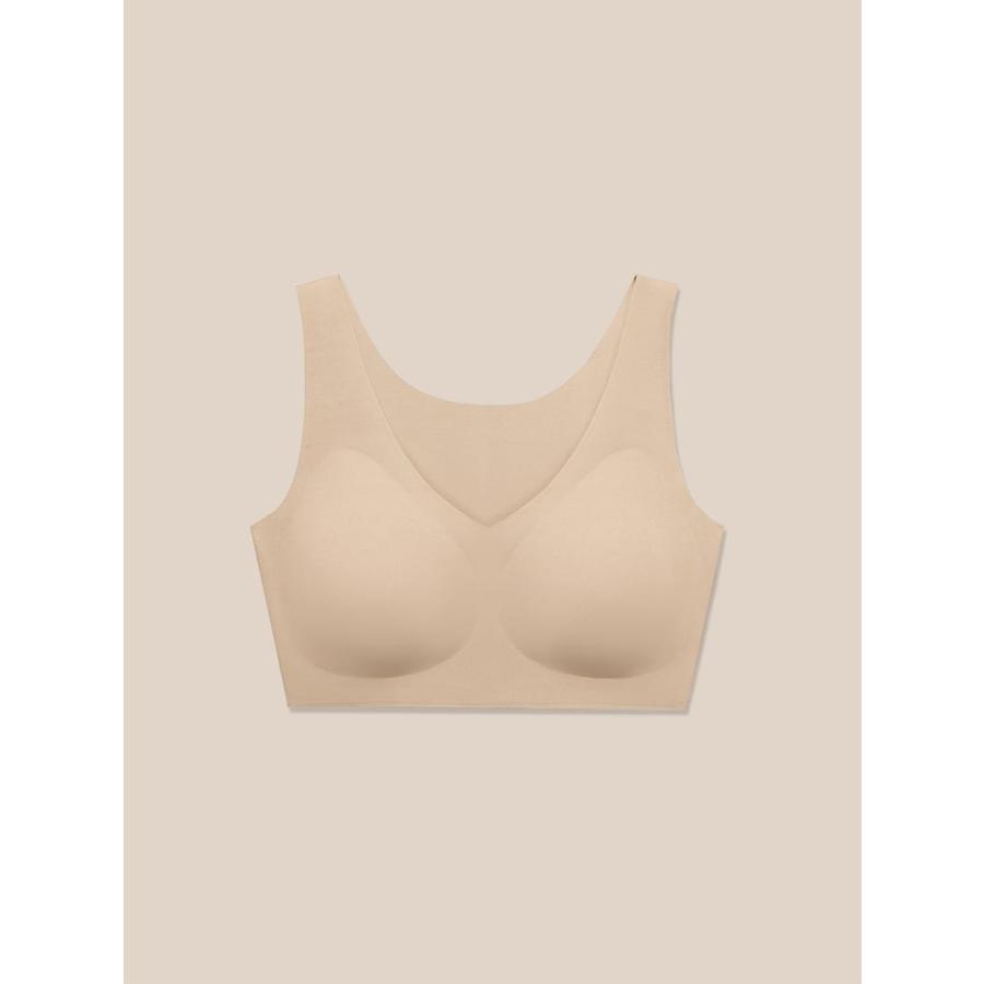 LILYSILK(リリーシルク) ナイトブラ スポブラ シームレス ワイヤレス ノンワイヤー シルク 肌に優しい シンプル 涼しい ブラジャー おすすめ カップレス : POLYVALENT ...