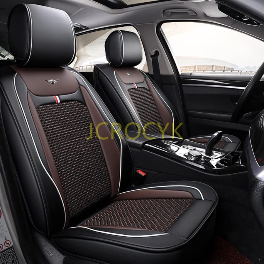 カーシートカバー日産 ノート E12 / E13 e-POWER車用シートカバーセット高級レザー 超通気性 蒸れない 熱発散 丸洗える クール インテリア アクセサリーシート ...