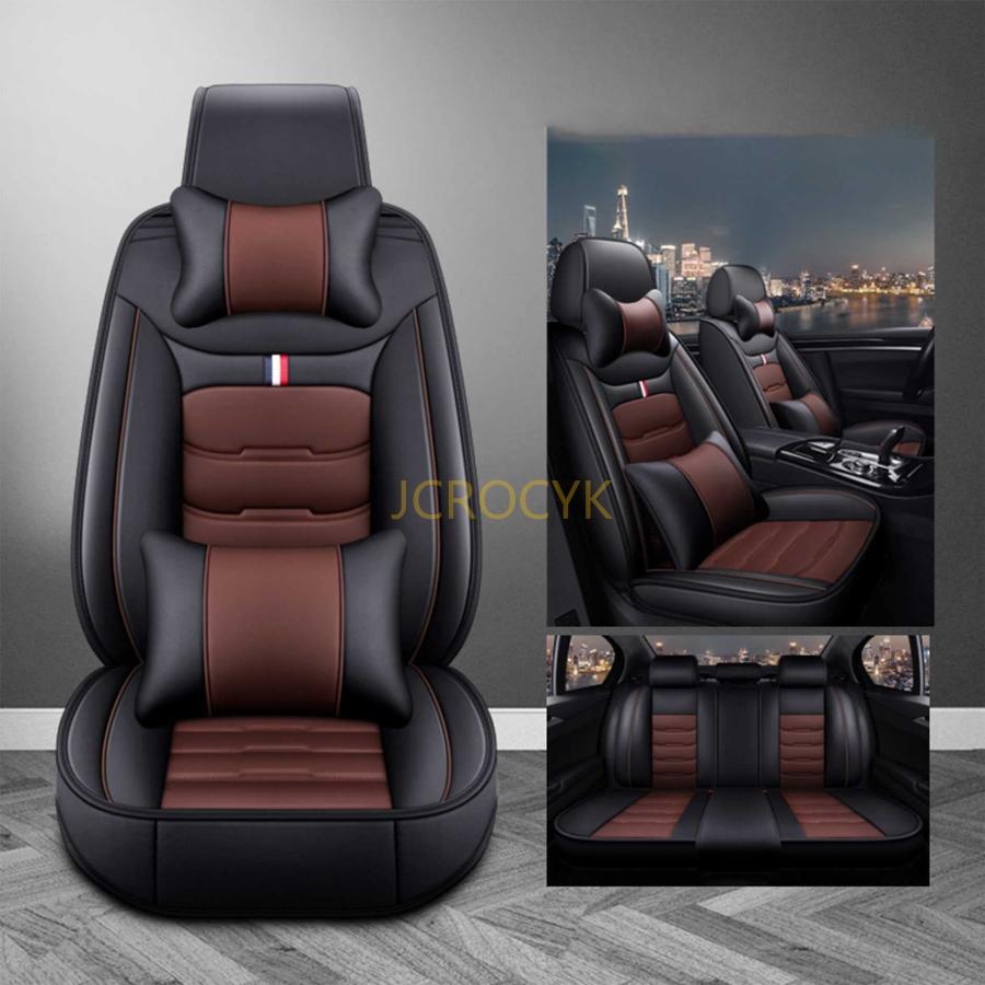 カーシートカバー 日産 ノート E12 / E13 / e-POWER 車用シートカバーセット PUレザー素材 汎用 プロテクター 前席と後席 5席分 保護パーツ 超通気性 蒸れない ...