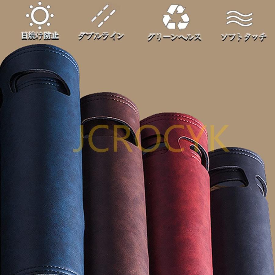 レザー素材 ダッシュボードカバー 適用 三菱 パジェロ Pajero V93 V97 V98 2007~2019 ダッシュボードライト 保護マット 内装パーツ インテリア アクセサリー 遮 ...