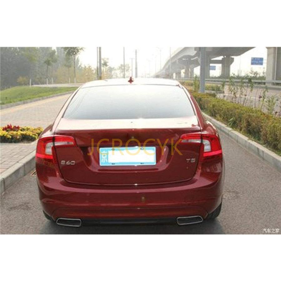 S60 S60L 2011-2018カーリアエルロンABS リアスポイラー リアウィング トランクカバーエルロンモディフィケーションアクセサリー 耐久性と美しさ : JCROCYK - 通販 ...