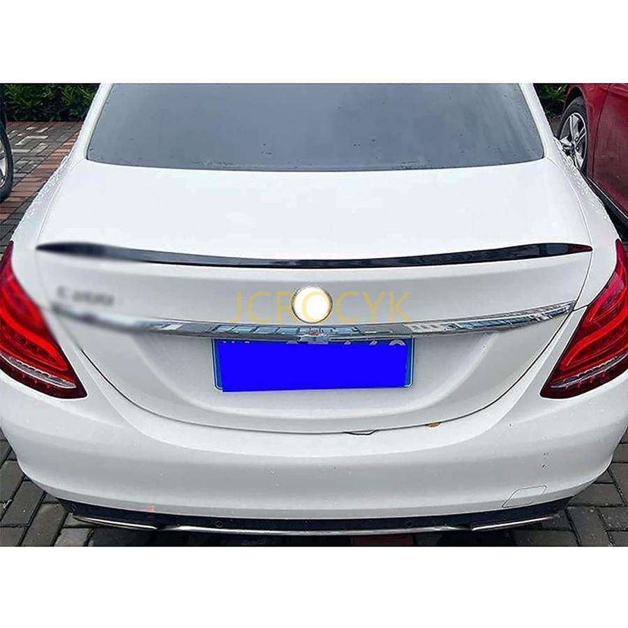 メルセデスベンツCクラスW205 C63 C180 C200 C260 2015-2020 リアスポイラー リアウィング ブーツスポイラースポイラー ライトブラック ボディデ ...