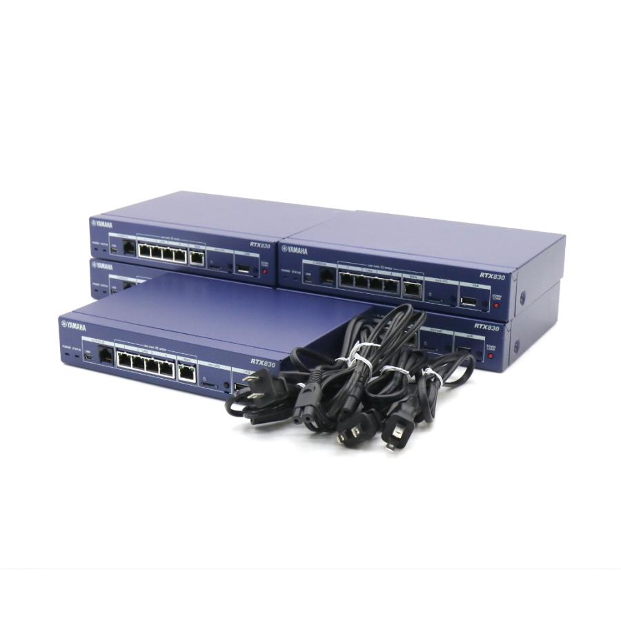 【5台セット】YAMAHA RTX830 ギガアクセスVPNルーター 2系統5ポート1000BASE-T 1Gbps ファームウェアバージョン ...