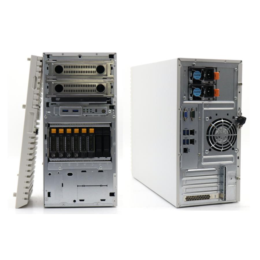 NEC Express5800/T110i Xeon E3-1220 v6 3GHz 8GB 1.2TBx4台(SAS2.5インチ/12Gbps/RAID6構成) AC*2 MegaRAID ...