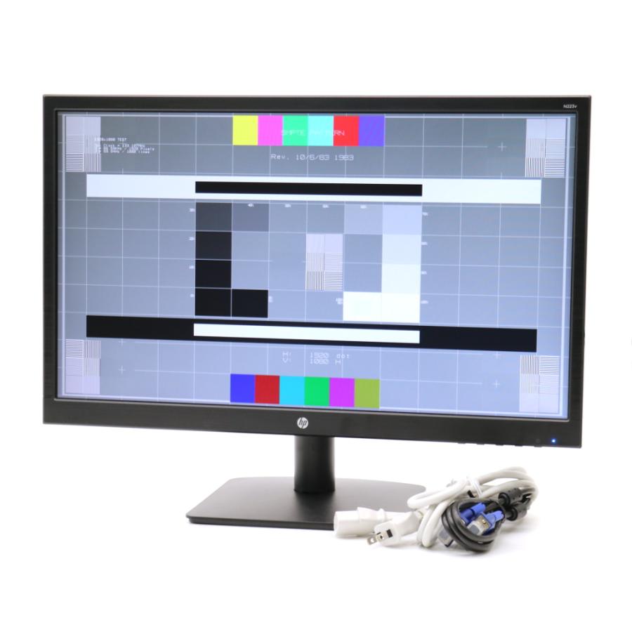 モニター hp N223v 21.5インチ非光沢パネル フルHD 1920x1080ドット DVI-D/アナログRGB入力 ...