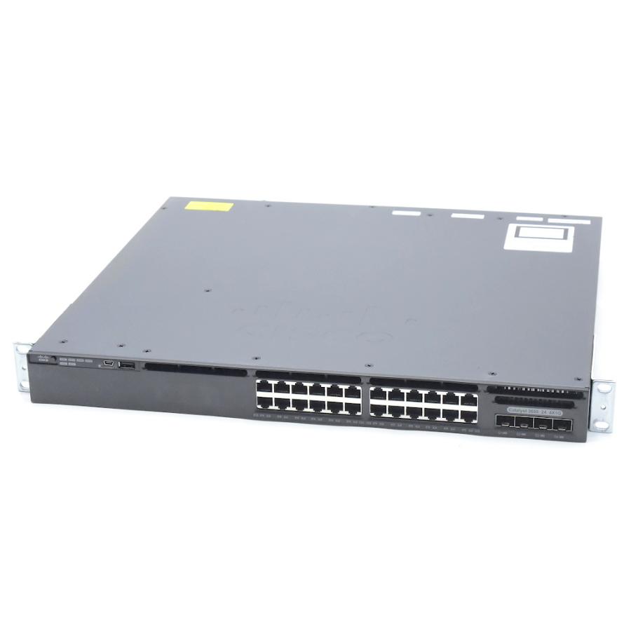 Cisco Catalyst WS-C3650-24TS V02 24ポート1000BASE-T 4ポートSFPスロット搭載 IOS-XE ...
