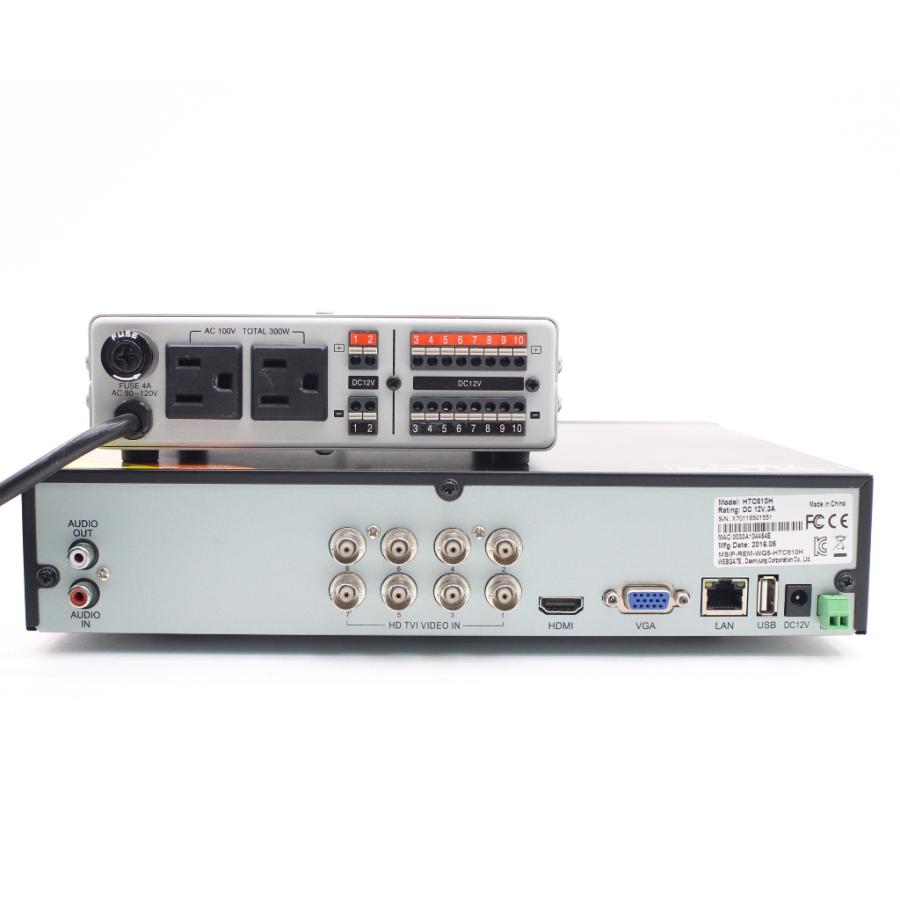 WEBGATE 防犯カメラシステム KT1080BL-IR48 KT1080D-IR30 HTC810H DAIWA DC POWER SUPPLY PS-2520 2TBHDD内蔵 ...