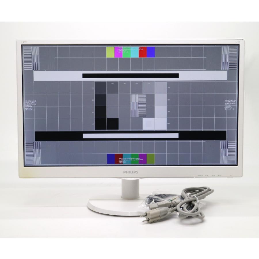 モニター PHILIPS 243V5Q 23.6インチ非光沢MVAパネル フルHD 1920x1080ドット HDMI/DVI-D/アナログ ...