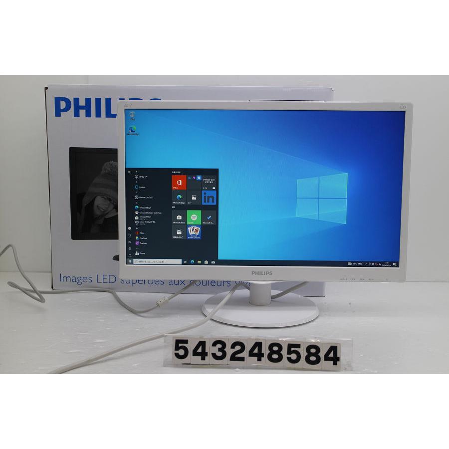 PHILIPS 223V5L/21.5インチワイド FHD(1920x1080)液晶モニター D-Sub×1/HDMI×1 : PCコンフル ...