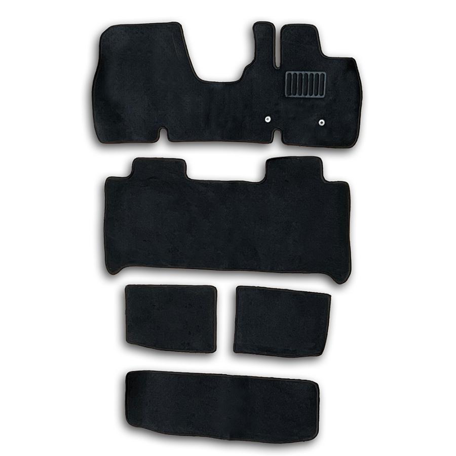 日産 ルークス ROOX 5P 5点セット B44A B45A B47A B48A ラゲッジマット フルセット カーフロアマット 黒 フロント セカンド : mat076 : ポンド ...