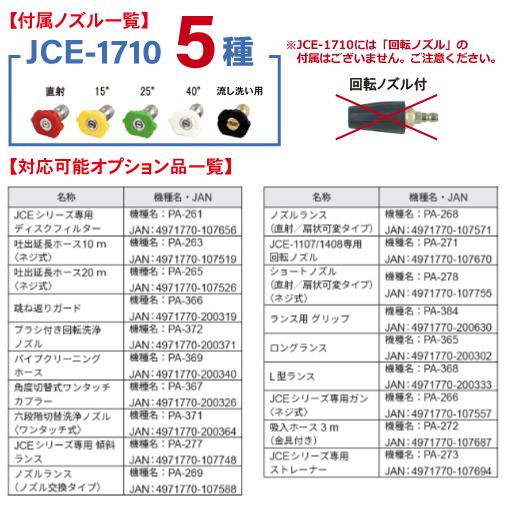 【入荷時期未定】JCE-1710 工進 エンジン式 高圧洗浄機 新型 新商品 KOSHIN JCE1710【JCE1408-UDX や JCE-1510UK をご検討の方必見 ...