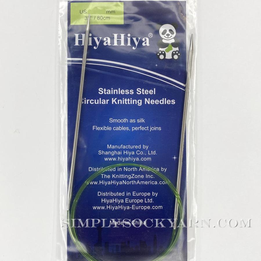 輪針 80cm 1.2mm HiyaHiya ヒヤヒヤ スチール ステンレス 32インチ 編み針 マジックループ : 輪針専門店やお工房 - 通販 - Yahoo!ショッピング