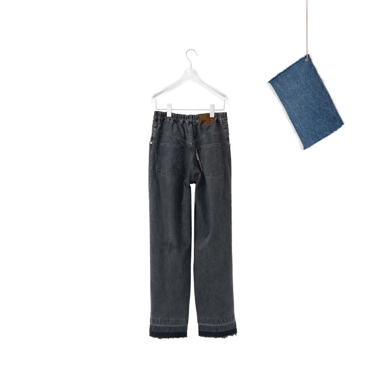NEON SIGN SIGN(ネオンサイン) / W BLACK UNHEMMED WIDE DENIM NEON SIGN SIGN(ネオンサイン) / W BLACK UNHEMMED WIDE DENIM
