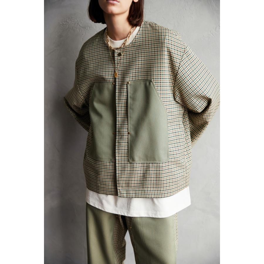 TAUPE(トープ) / COLLARLESS WORK JACKET (BEIGE) :tpm23302005:Proof Of Power ...