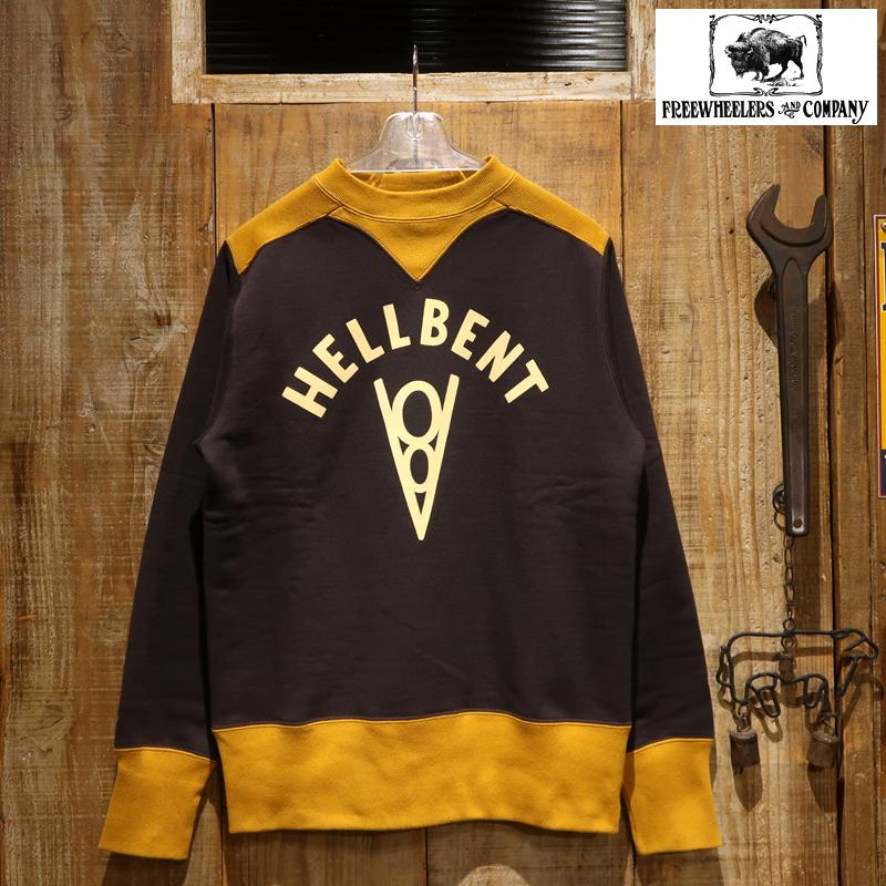 フリーホイーラーズ 【送料無料】 FREEWHEELERS（フリーホイーラーズ） “HELLBENT V8/ヘルベントV8” #2334004 メンズ スウェットシャツ アメカジ ホットロッド ...