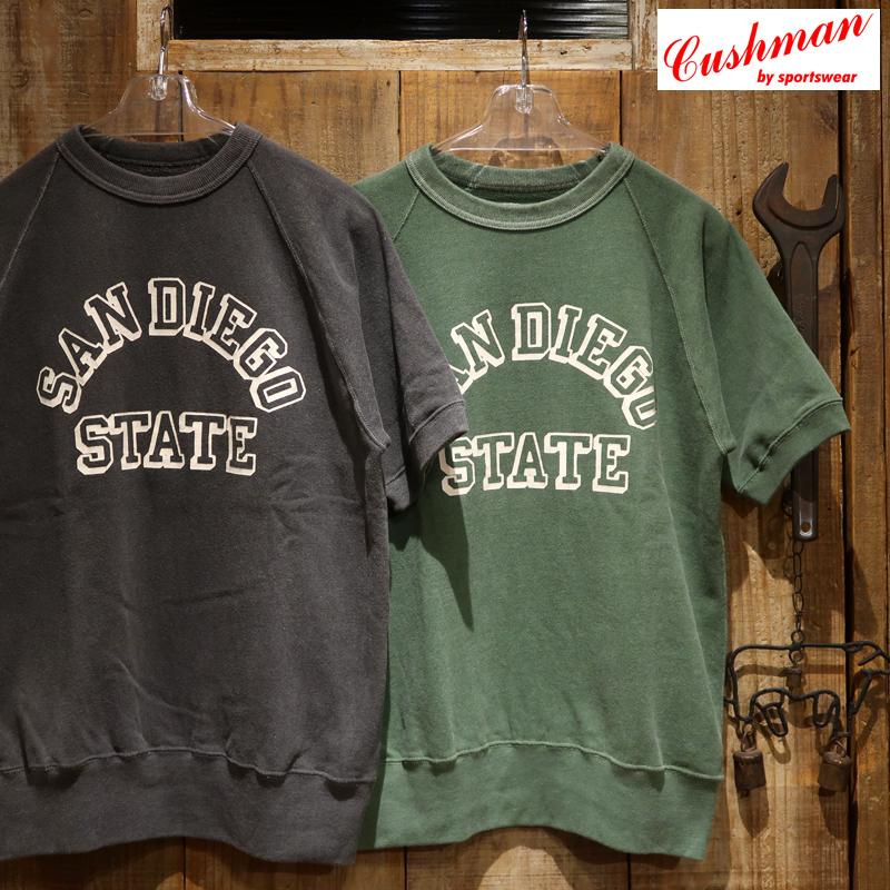 CUSHMAN（クッシュマン） 【送料無料】 “VINTAGE WASH MINI PILE SWEAT TEE "SAN DIEGO ...