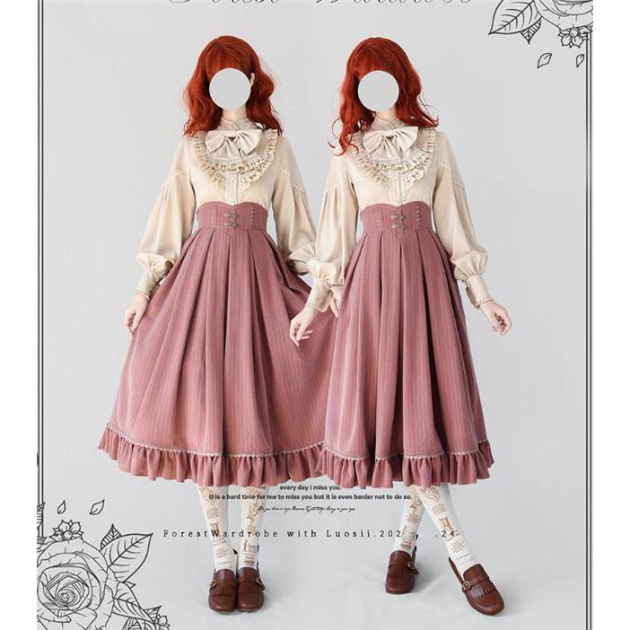 ロリータ スカート レディース ロング ジャンスカ lolita cla フレア