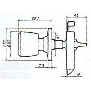 GIKEN トイレ表示錠 ハイス WCロック BS53 : 港町MARKET - 通販 - Yahoo!ショッピング