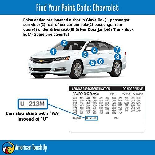 American Touch Up | シボレー用自動車タッチアップペイント | WA522/WA382E/11/382E/522 ピューター ...