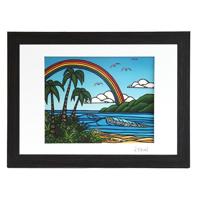 ヘザーブラウン／HEATHER BROWN "ART PRINT W35.6×H28.0cm・ANUENUE・アートプリント・アヌエヌエ"Mサイズ横・サイン入り・絵画 HB9001P ...