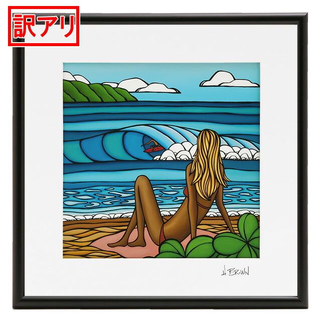 ヘザーブラウン／HEATHER BROWN "ART PRINT W30.5×H30.5cm・SUMMER VACATION・アートプリント・サマーバケーション"正方形Mサイズ・サイン入り ...