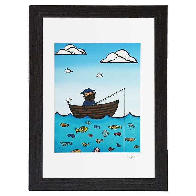 ヘザーブラウン／HEATHER BROWN "ART PRINT W28.0×H35.6cm・LIFE AT SEA LEVEL・アートプリント・ライフアットシーレベル"Mサイズ縦・サイン入り ...