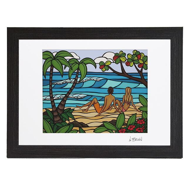 ヘザーブラウン／HEATHER BROWN "ART PRINT W35.6×H28.0cm・ISLAND ROMANCE・アイランドロマンス"Mサイズ横・サイン入り・絵画 MP-04IR ...