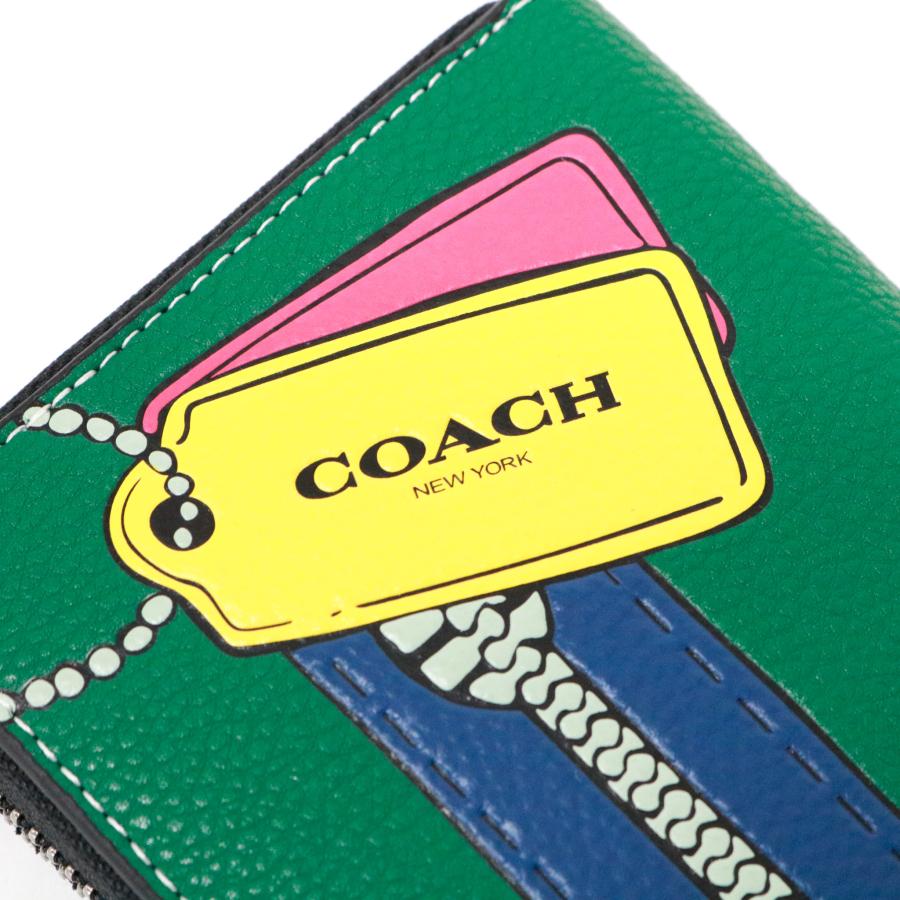 未使用・展示品 コーチ COACH アコーディオン ウォレット・トロンプルイユ プリント リファインド ペブル レザー CH093 mbc22021 : mbc22021 : p.o.s.h ...