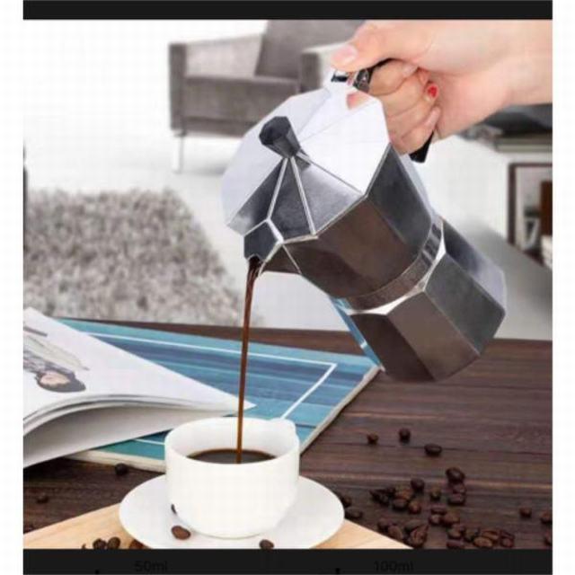 コーヒーメーカー エスプレッソコンロ アルミニウム パーコレーター コーヒー モカ 直火式 100ml 1人分 2人分 : POSSFAST - 通販 - Yahoo!ショッピング