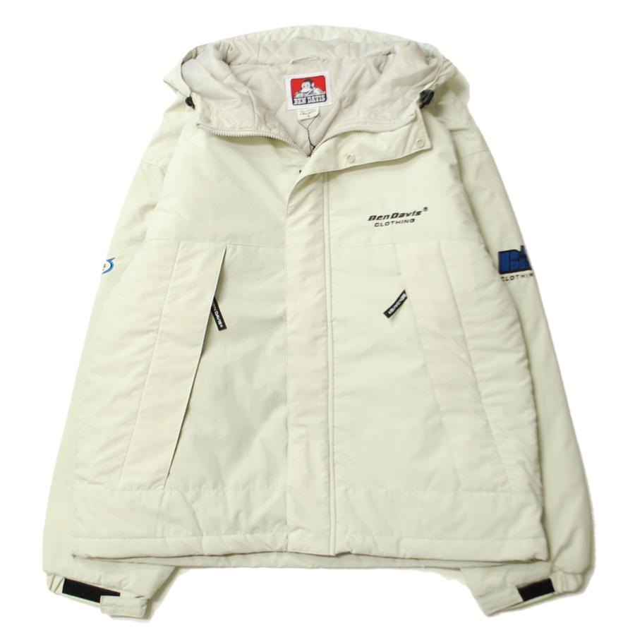 ベン デイビス BEN DAVIS ARCH LOGO MOUNTAIN PARKA JACKET IVORY / アイボリー マウンテン ...