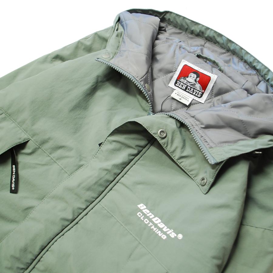 ベン デイビス BEN DAVIS ARCH LOGO MOUNTAIN PARKA JACKET KHAKI / カーキ マウンテン ...