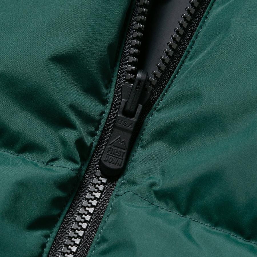 ファーストダウン FIRST DOWN BUBBLE DOWN JACKET MICROFT〓 GREEN / グリーン バブル ダウン ジャケット マイクロフト ...