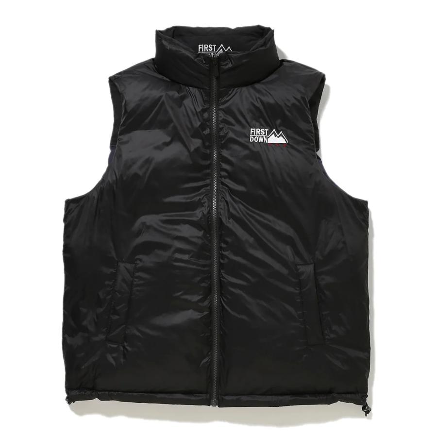 【SALE/セール】ファーストダウン FIRST DOWN BUBBLE DOWN VEST MICROFT〓 BLACK / ブラック バブル ダウン ベスト マイクロフト ...