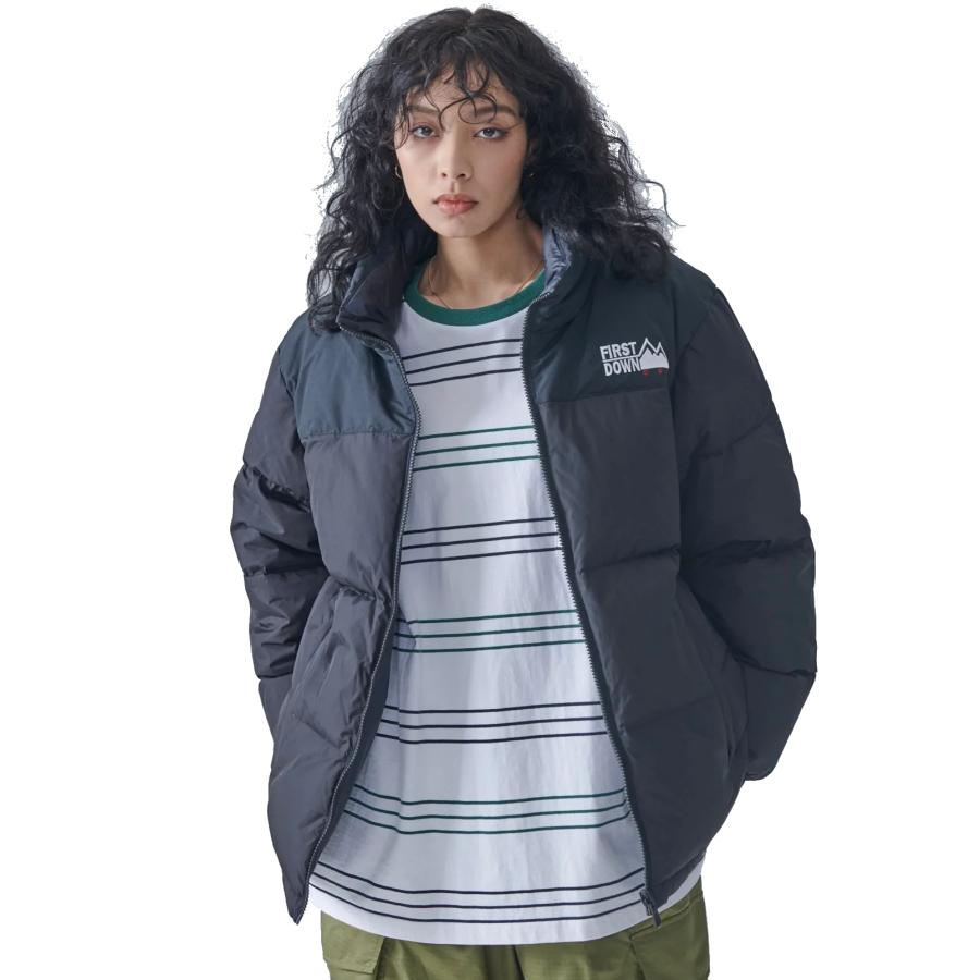 ファーストダウン FIRST DOWN BUBBLE DOWN JACKET MICROFT〓 BLACK / ブラック バブル ダウン ジャケット マイクロフト ...