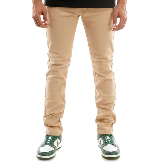 ケーディーエヌケー デニム KDNK DENIM 5-POCKET SKINNY TWILL PANTS KHAKI / カーキ スキニー ...