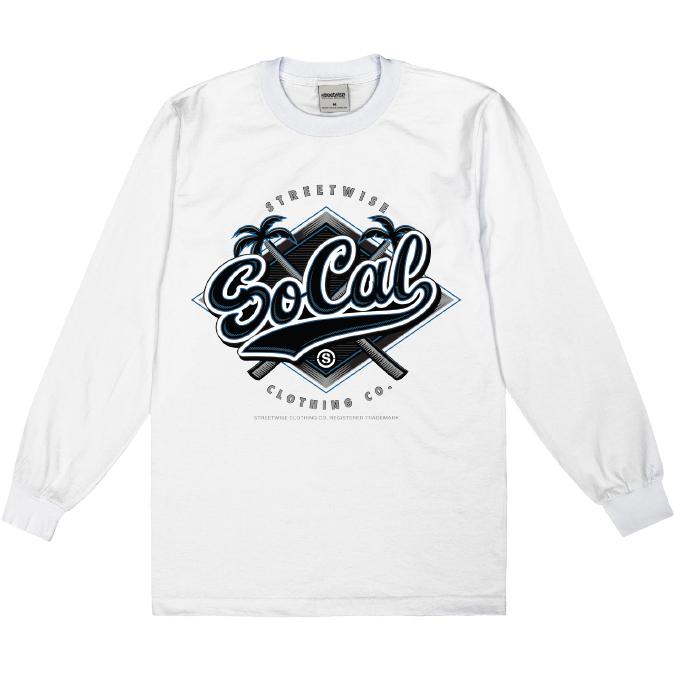 ストリートワイズ STREETWISE SOCAL TEAM L/S Tシャツ WHITE / ホワイト ヘビーウェイト 長袖 シャツ ...