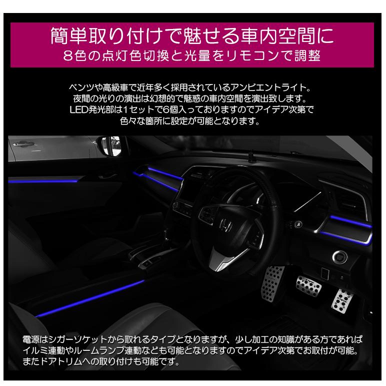 JW5 前期/後期 S660 LED アンビエントライト 間接照明 ライン発光 アクリルファイバー8m リモコン操作 8色切替 : possible - 通販 - Yahoo!ショッピング