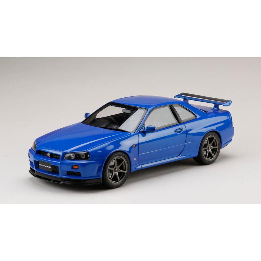 MARK43 1/18 ニッサン スカイライン GT-R V・スペック 1999 (BNR34) ベイサイドブルー (M) 完成品ミニカー ...
