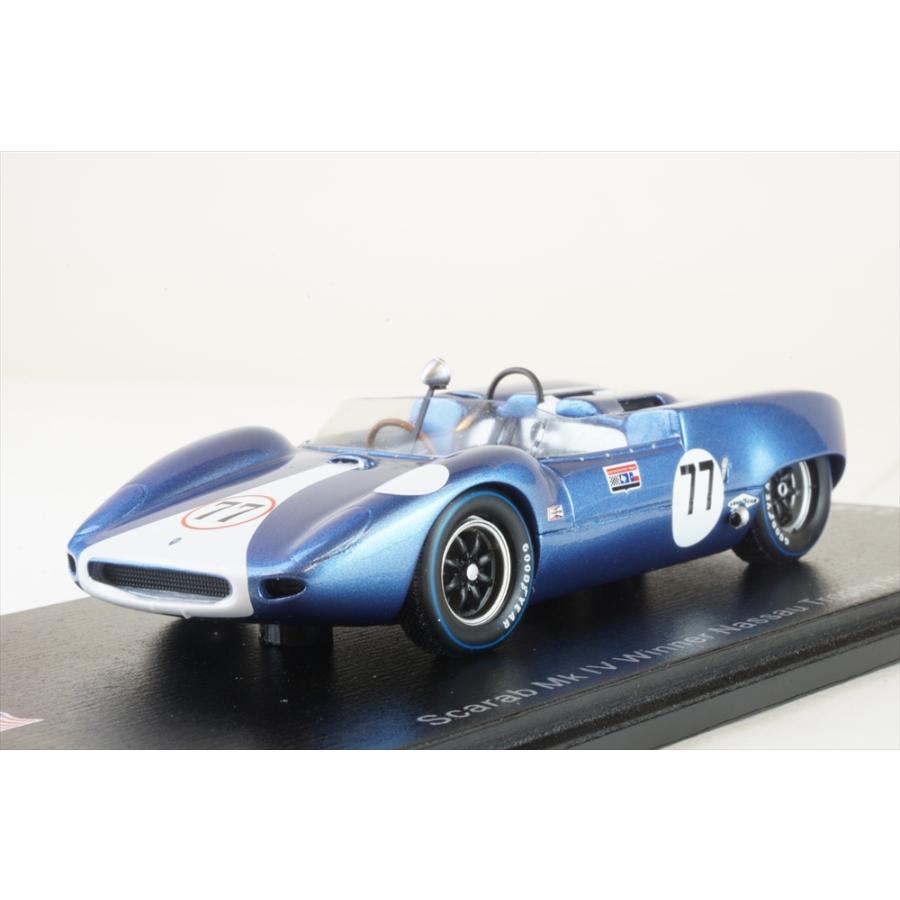 スパーク 1/43 Scarab Mk IV No.77 1963 ナッソー トロフィーレース ウィナー A.J.フォイト 完成品ミニカー ...
