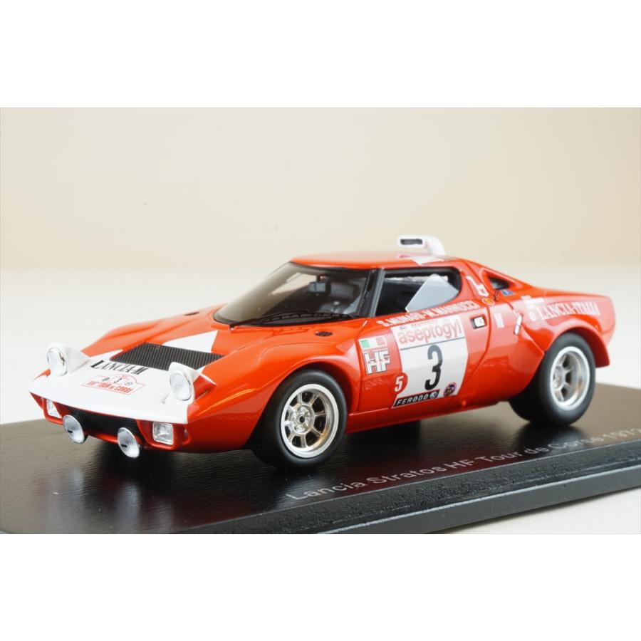 スパークモデル スパーク 1/43 ランチア ストラトスHF No.3 1972 ツール・ド・コルス S.ムナーリ/M.Mannucci 完成 ...