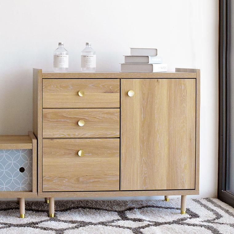 シェルフ 本棚 キャビネット 木目 北欧 80cm 日本製 完成品 ナチュラル 韓国インテリア モダン シンプル 収納棚 ラック 引き出し ヴァロ : ポタリコPOTARICO - 通販 ...