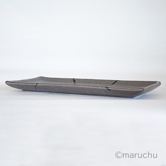 黒おりべ流し長皿 長角皿 27cm皿 おしゃれ かっこいい 日本製 美濃焼 : ひろん家 - 通販 - Yahoo!ショッピング