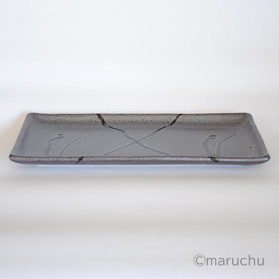 黒おりべ流し長皿 長角皿 27cm皿 おしゃれ かっこいい 日本製 美濃焼 : ひろん家 - 通販 - Yahoo!ショッピング