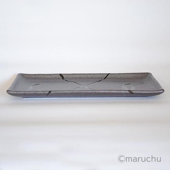 黒おりべ流し長皿 長角皿 27cm皿 おしゃれ かっこいい 日本製 美濃焼 : ひろん家 - 通販 - Yahoo!ショッピング