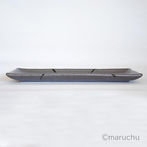 黒おりべ流し長皿 長角皿 27cm皿 おしゃれ かっこいい 日本製 美濃焼 : ひろん家 - 通販 - Yahoo!ショッピング