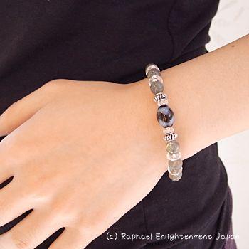 ブレスレット パワーストーン 天然石 送料無料 怨敵調伏 戦いに勝ち抜くパワー 虎牙天珠 ブレスレット ラブラドライト オニキス 水晶 :br ...