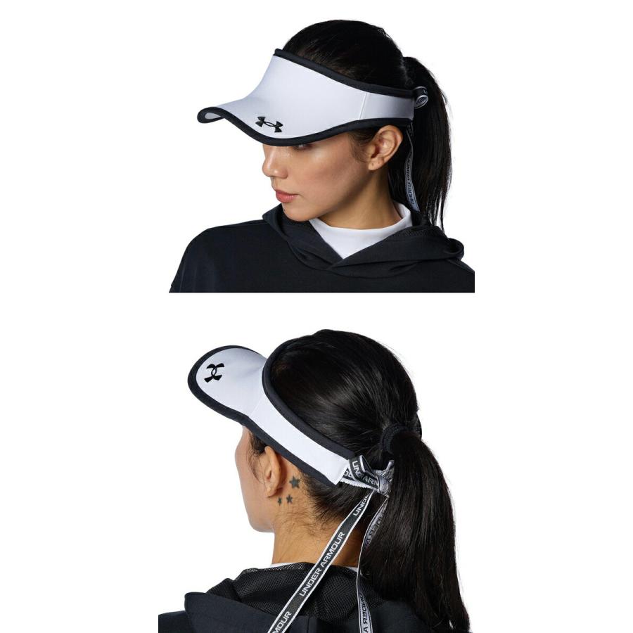 アンダーアーマー 2024年春夏モデル レディース UAドライバー リボン バイザー 1384859 UNDER ARMOUR【24 ...